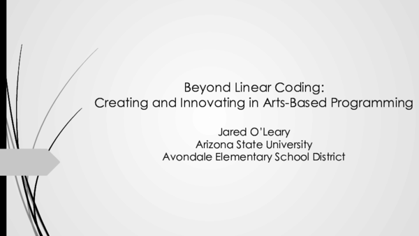 (PDF) Beyond Linear Coding: Creating and Innovating in Arts-Based ...