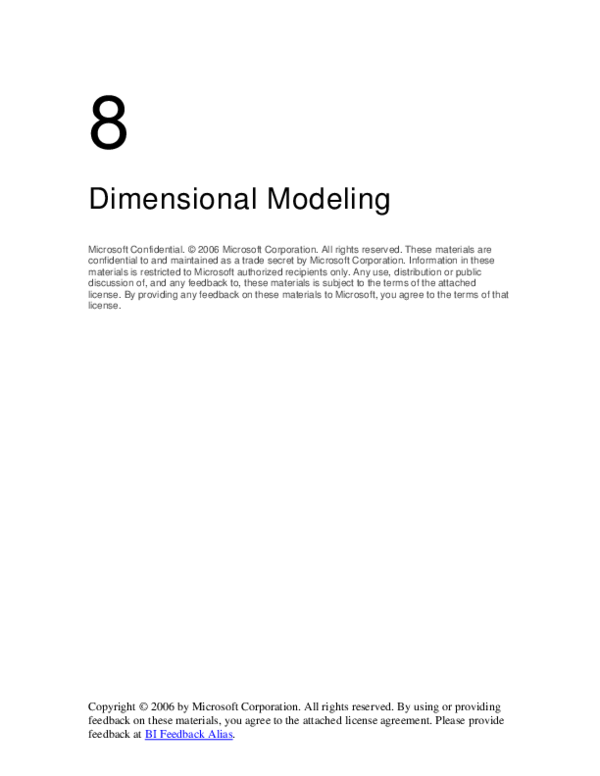 dimensional modeling pdf