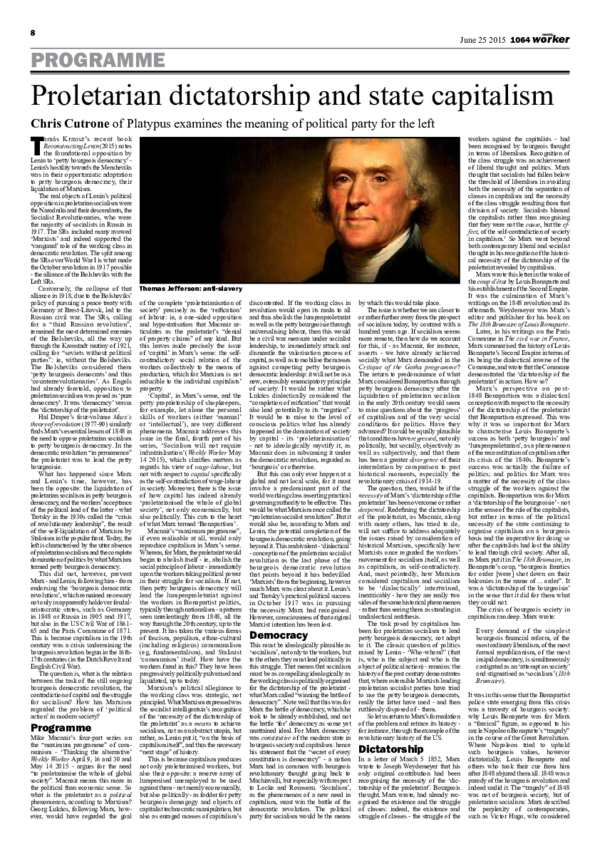 (PDF) Proletarian dictatorship and state capitalism: On the collapse of ...