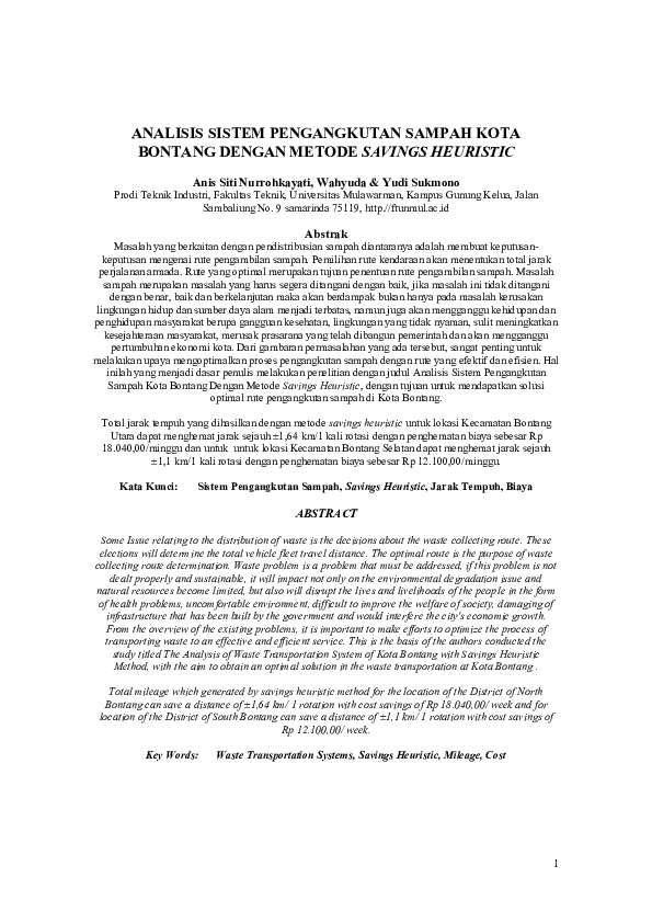 Pdf An Improved Clarke And Wright Savings Algorithm For The Capacitated Vehicle Routing
