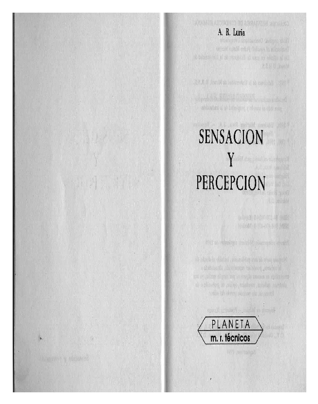 (PDF) Alexander Luria Sensacion y percepcion
