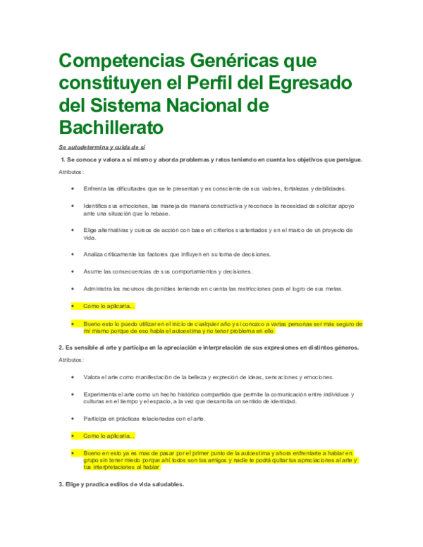 (DOC) Competencias Genéricas que constituyen el Perfil del Egresado del ...