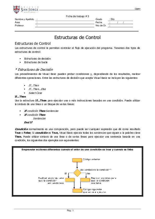 (PDF) Estructuras de Control