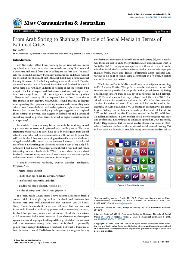 (PDF) From Arab Spring to Shahbag: The Role of Social Media in terms of ...