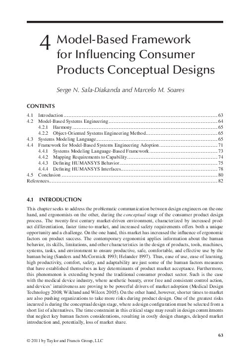 (PDF) Model-Based Framework for Influencing Consumer Products Conceptual Designs