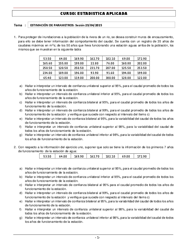 (PDF) CURSO: ESTADISTICA APLICADA (PDF) CURSO: ESTADISTICA APLICADA