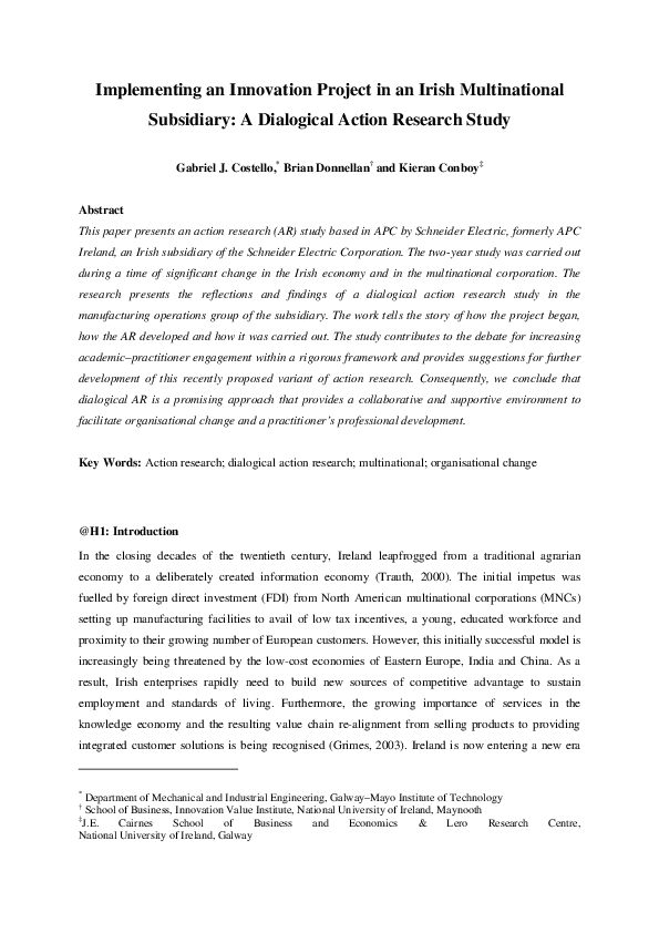 PDF Implementing An Innovation Project In An Irish Multinational pdf-implementing-an-innovation-project-in-an-irish-multinational