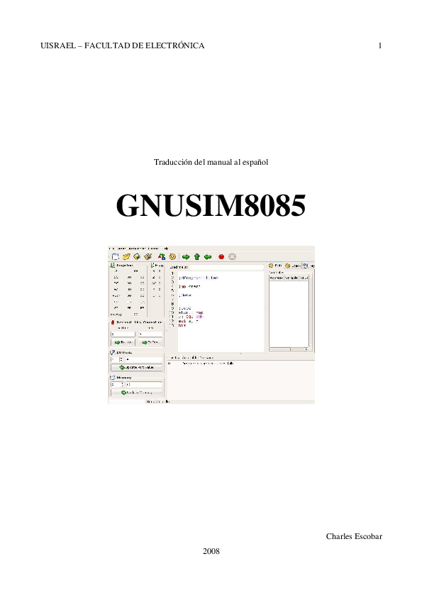 (PDF) GNUSIM8085