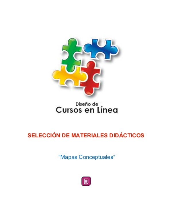 (PDF) SELECCIÓN DE MATERIALES DIDÁCTICOS “Mapas Conceptuales”