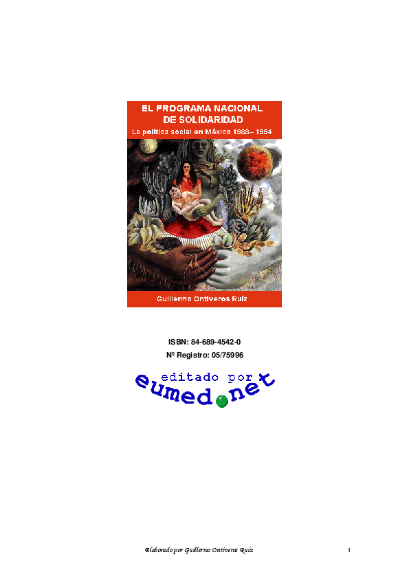 (PDF) El Programa Nacional de Solidaridad: La Política Social en México ...