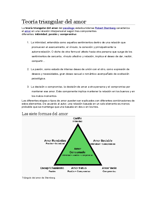 (DOC) Teoría triangular del amor