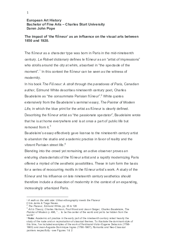 (PDF) The Flaneur Artist