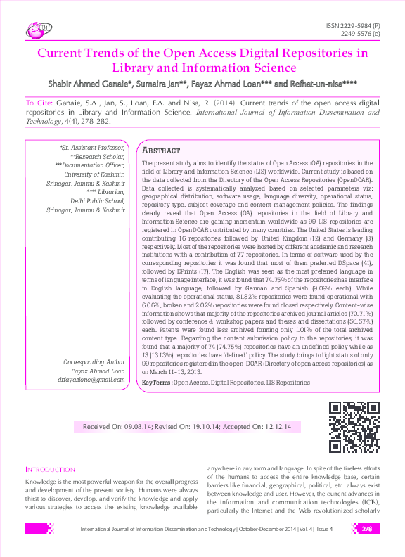 (PDF) Current Trends of the Open Access Digital Repositories in Library ...