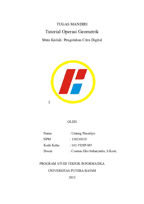 (DOC) Tutorial Operasi Geometrik menggunakan Octave
