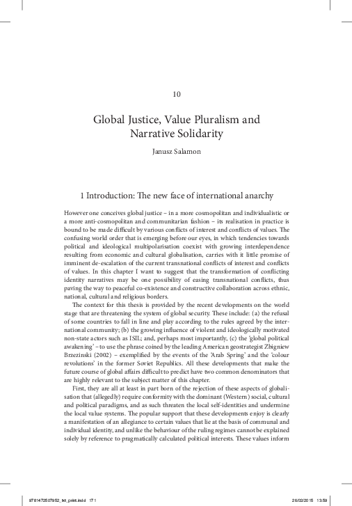 Solidarity Beyond Borders: Ethics in a Globalising World, Janusz ...