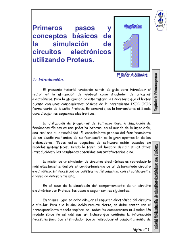 (PDF) Primeros pasos y conceptos básicos de la simulación de circuitos electrónicos utilizando ...