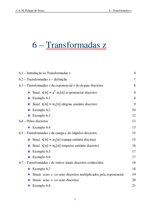 (PDF) Transformada Z cap6
