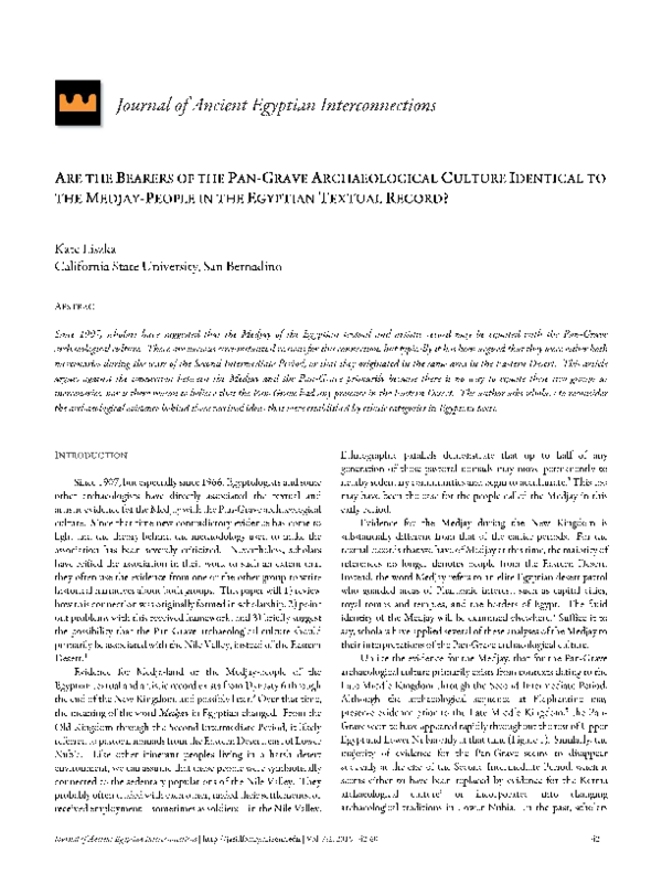 (PDF) “Are the Bearers of the Pan-Grave Archaeological Culture ...