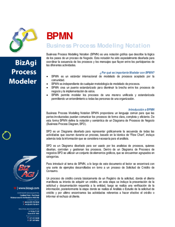 (PDF) BPMN Business Process Modeling Notation