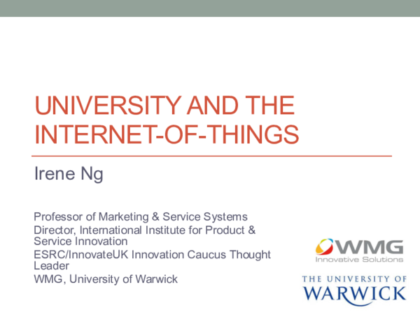 (PDF) The University and the Internet-of-Things