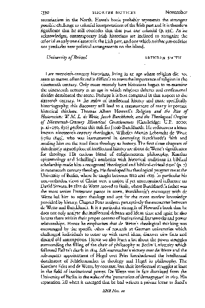 (PDF) Thomas Albert Howard: Religion and the Rise of Historicism: W. M ...