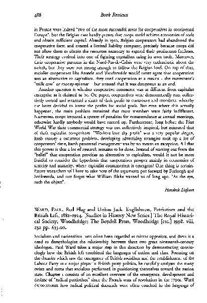 (PDF) Paul Ward: Red Flag and Union Jack . Englishness, Patriotism and ...