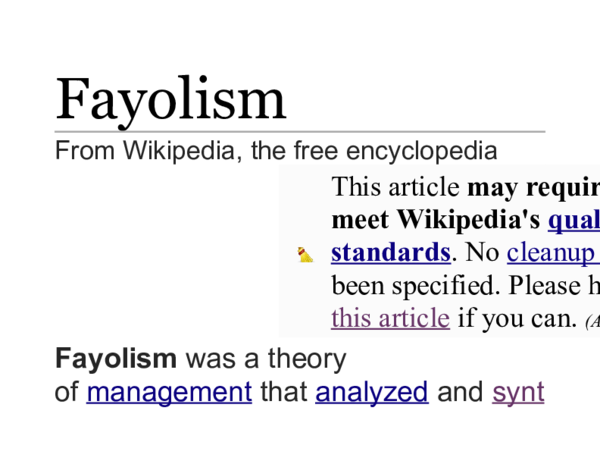 (DOC) Fayolism