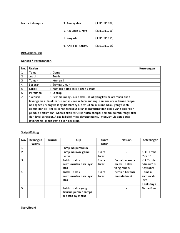 (PDF) PRA-PRODUKSI, Konsep & Perencanaan