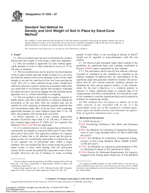 (PDF) Standard Test Method for Density and Unit Weight of Soil in Place ...