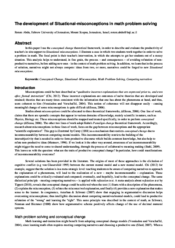 mathématiques problème