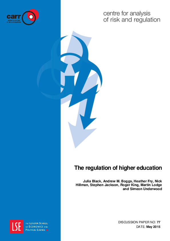 (PDF) "Building a new federal regulatory environment for UK higher ...