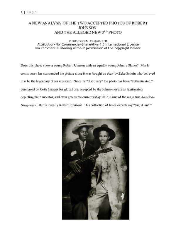 (DOC) A NEW ANALYSIS OF THE TWO ACCEPTED PHOTOS OF ROBERT JOHNSON AND ...