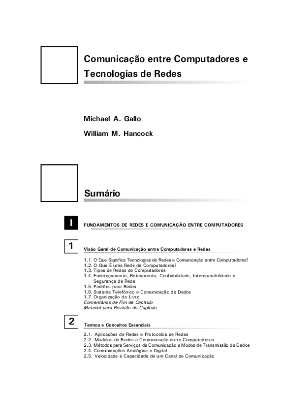 (PDF) Comunicação entre Computadores e Tecnologias de Redes