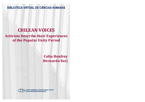 (PDF) Chilean Voices: Activists Describe their Experiences of the ...