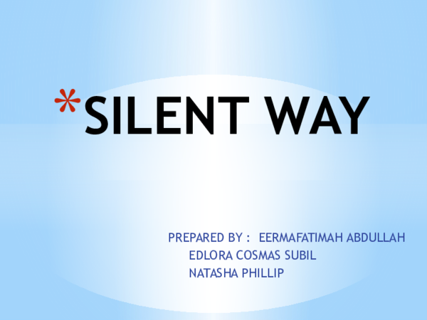 (PPT) SILENT WAY