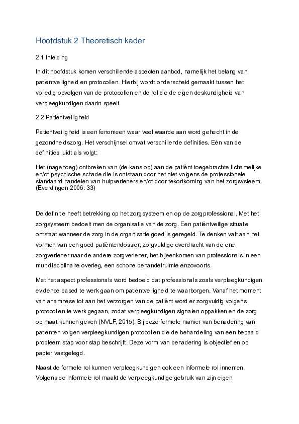 (DOC) Hoofdstuk 2 Theoretisch kader 2.1 Inleiding