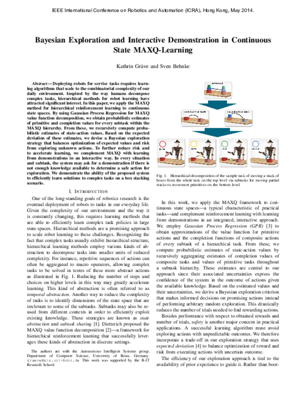 (PDF) Bayesian Exploration and Interactive Demonstration in Continuous ...