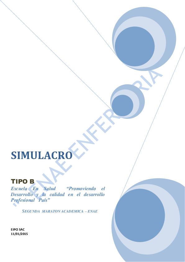(PDF) SIMULACRO TIPO B Escuela En Salud