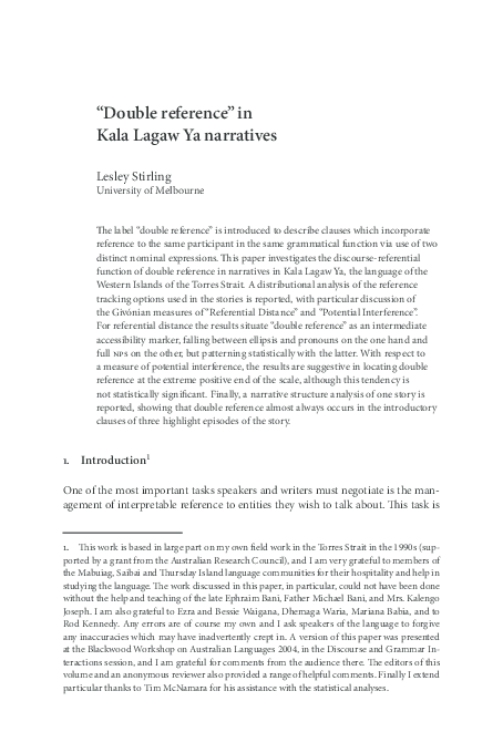 (PDF) Double reference