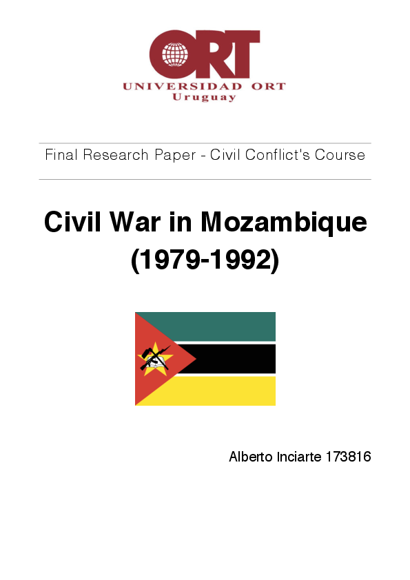 (PDF) Civil War in Mozambique