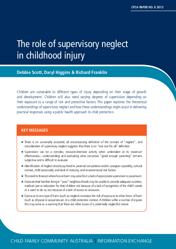 (PDF) CHILD FAMILY COMMUNITY AUSTRALIA┃INFORMATION EXCHANGE The role of ...