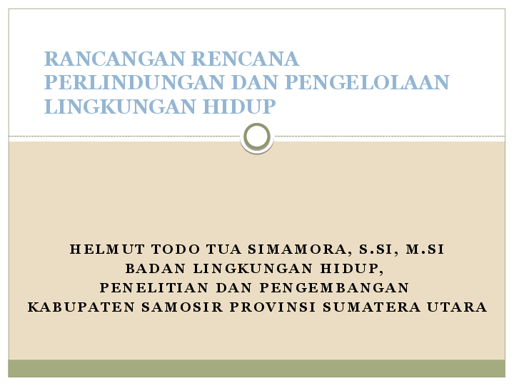 (PPT) RANCANGAN PERATURAN DAERAH RENCANA PERLINDUNGAN DAN PENGELOLAAN ...