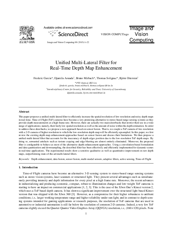 Unified Multi-Lateral Filter for Real-Time Depth Map Enhancement