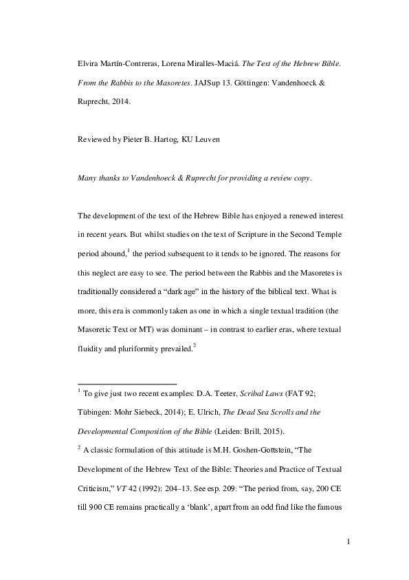 (PDF) Elvira Martín-Contreras, Lorena Miralles-Maciá, eds., The Text of ...