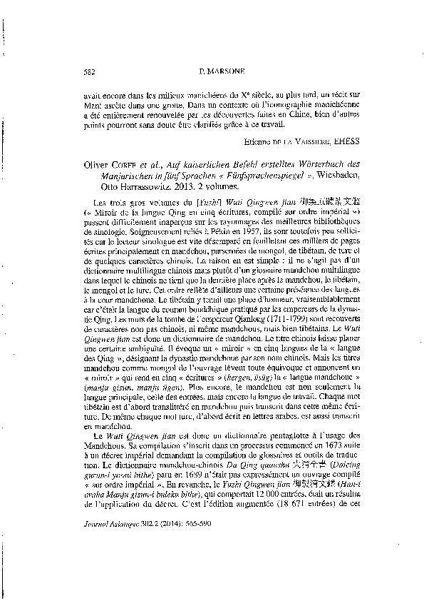 (PDF) Oliver Corff et al. éd., Auf kaiserlichen Befehl erstelltes ...