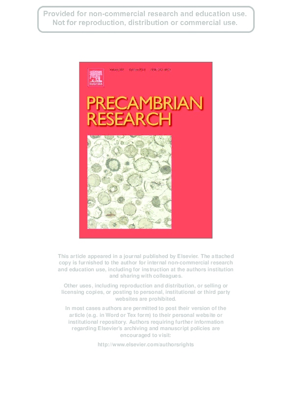 (PDF) Depositional age of the early Paleoproterozoic Klipputs Member ...