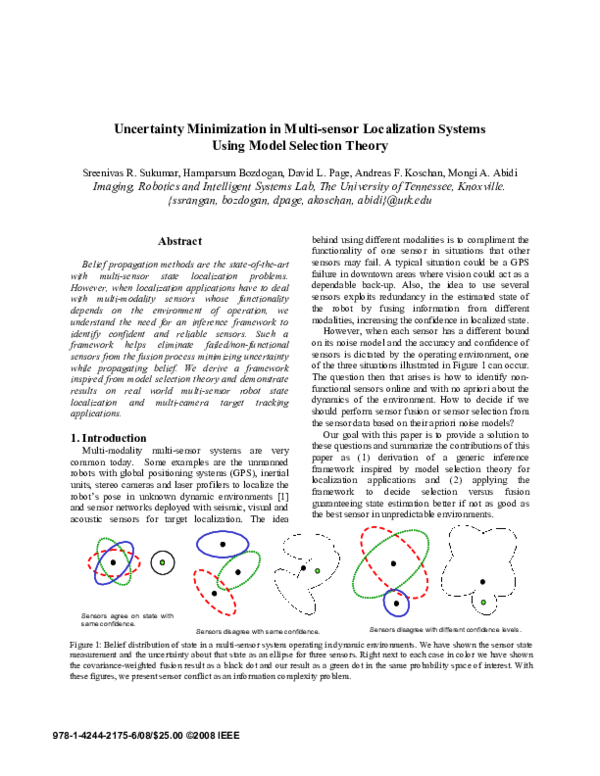 (PDF) Uncertainty minimization in multi-sensor localization systems using model selection theory