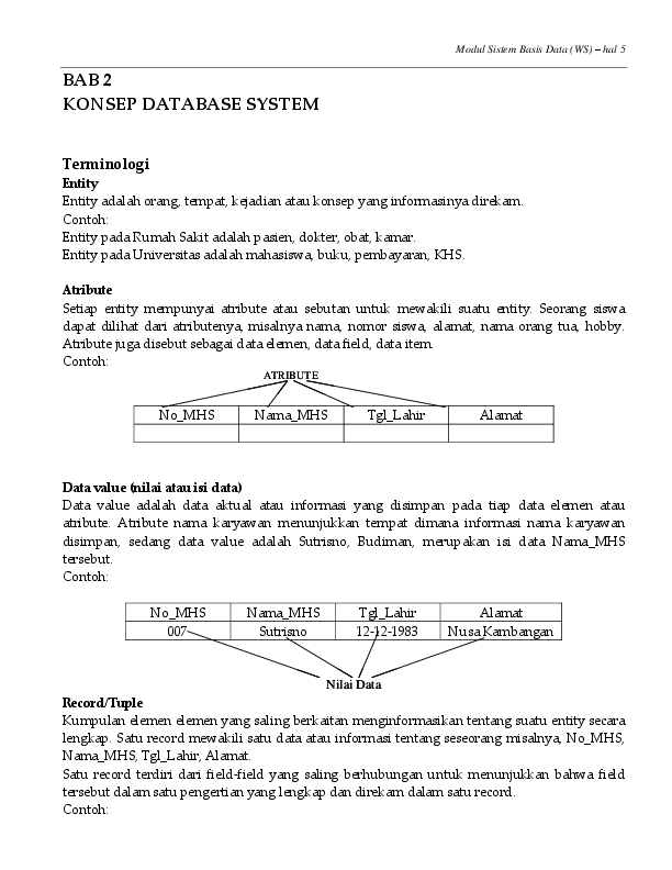 (PDF) BAB 2 KONSEP DATABASE SYSTEM