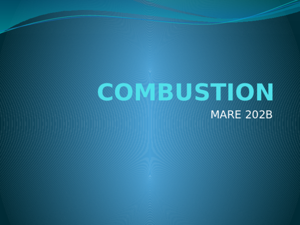 (PPT) COMBUSTION PPT