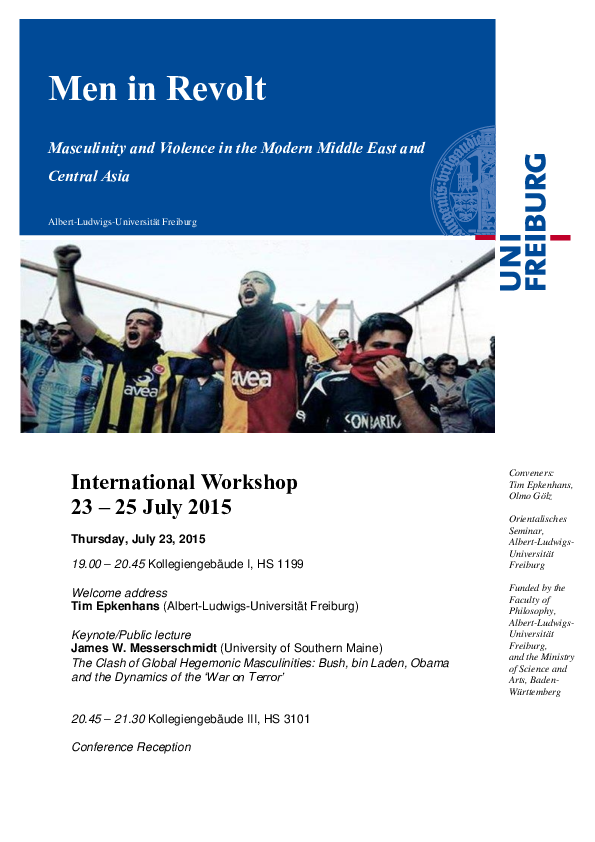 (PDF) "Men in Revolt - Masculinity and Violence in the Modern Middle ...